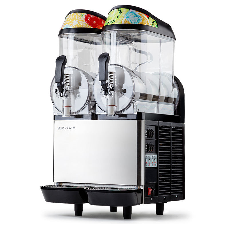 POLYCOOL 24L Slushie Machine 2 x 12L Commercial Granita Slush Maker Sl ...