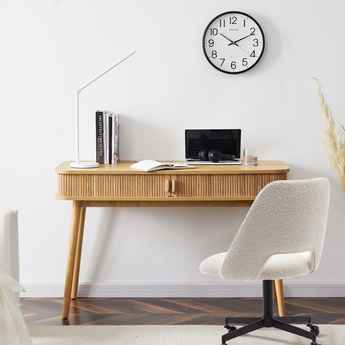 Kate Column Desk in Natural Oak – Pop Up Life